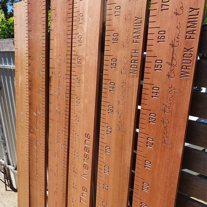 Premium Tasmanian Oak Engraved Wooden Ruler – My Family Rulers