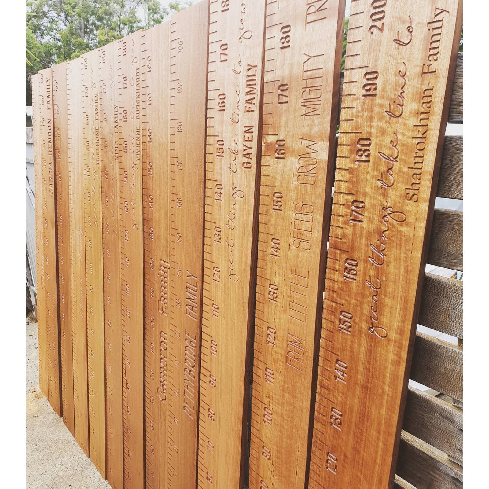 Premium Tasmanian Oak Engraved Wooden Ruler – My Family Rulers