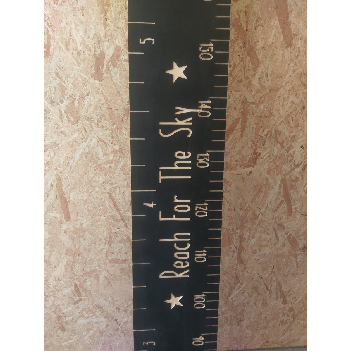 Personalised Wooden Height Chart Ruler – Engraved (Metric & Imperial ...